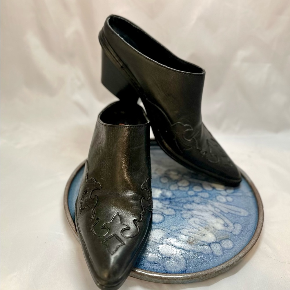 Harley Davidson - Leather Rodeo Flame Slip-On Clogs/M… - Gem